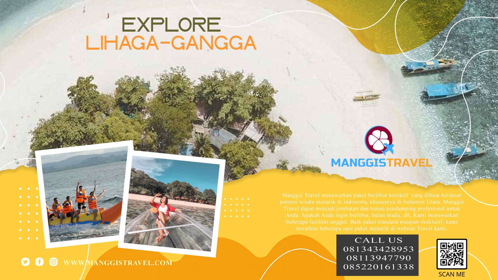 Tour Pulau Lihaga dan Gangga Bikin Lupa Pulang